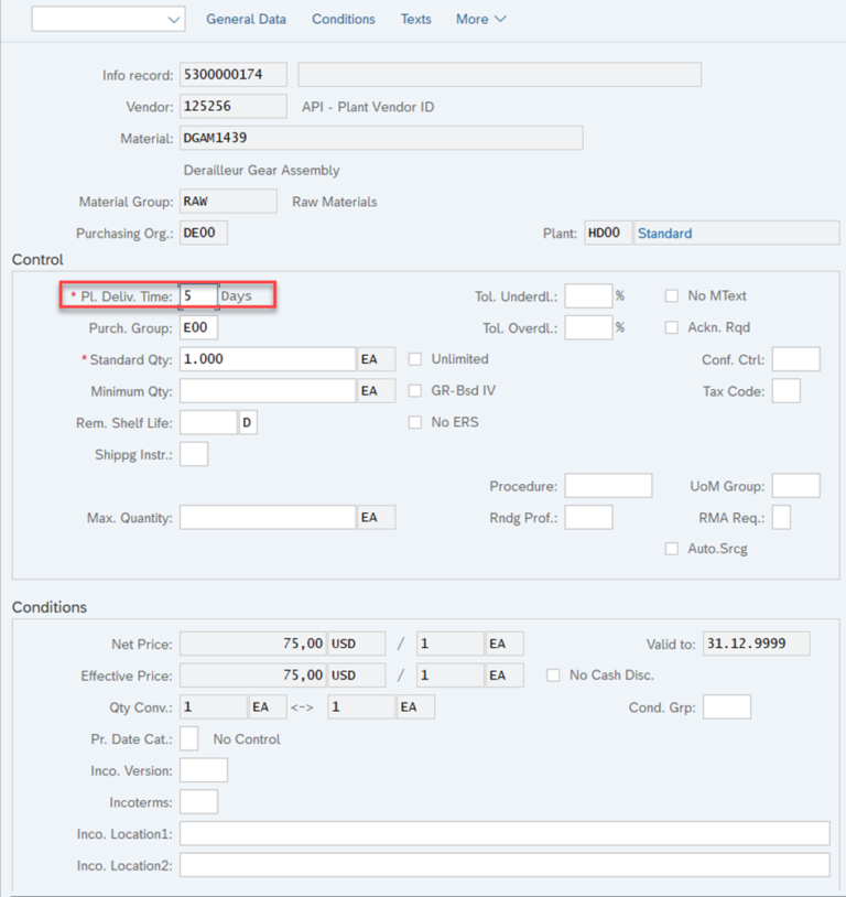 Purchasing Info Records - SAP Quick Start Academy