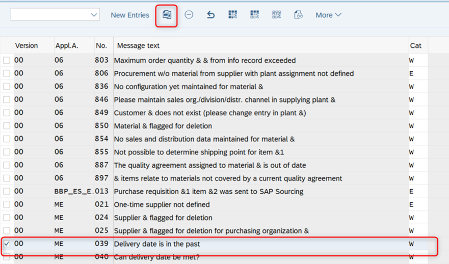 SAP System Messages in Purchasing Documents - SAP Quick Start Academy